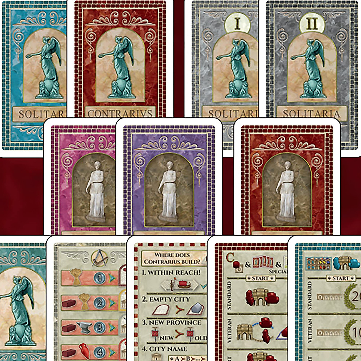 Rio Grande Games: Concordia Solitaria Expansion - Strategy Board Game Expansion to Concordia - Ages 14+, 1-2 Players, 60 Min Game Play, (RGG615)