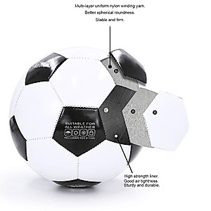 Aoneky Size 5 Traditional Soccer Ball - Ball Ships Deflated - Pump not included