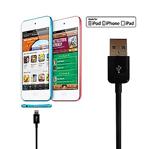 RND Apple Certified Lightning to USB 1.5FT Cable for iPhone (Xs, XS Max, XR, X, 8, 8 Plus, 7, 7 Plus, 6, 6 Plus, 6S, 6S Plus) iPad (Pro, Air, Mini) and iPod (1.5 feet/.5 Meter/Black)