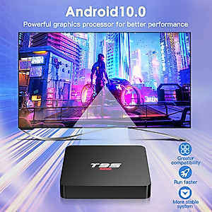 Android 10.0 TV Box, Android Smart TV Box T95Super 2GB Ram 16GB ROM Quad-Core Allwinner H3 Set top TV Box Support WiFi 2.4GHz 3D 4K Android Media Player