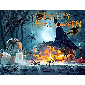Realistic Plastic Spider Toys Halloween Decorations Fake Spider Toys for Kids 50pcs
