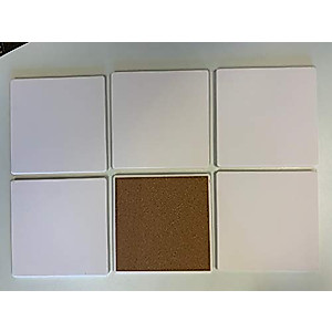 SJT ENTERPRISES, INC. Absorbent Stone Trivet Blanks for Crafters - 6-Pack - 7" x 7" use with Permanent Colored Markers (not Included) - Make Your own!(SJT00027)