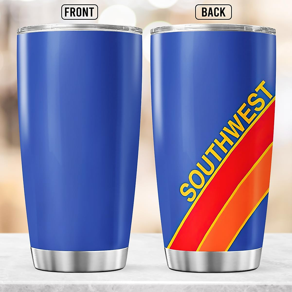 Tumbler Southwest Insulated Airlines Coffee Canyon Steel Blue 20 30 Oz Livery Stainless