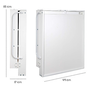 roba Wall Mounted Baby Changing Table, Foldable & Secure Baby Changing Wall Unit White