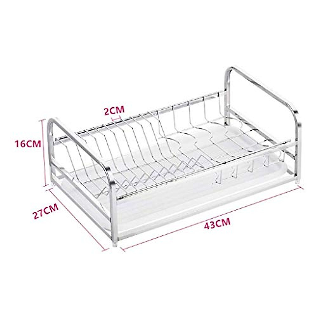 STRAW Drain Rack - Dish Rack Above The Sink, Kitchen Drain Rack, Solid Color, More Practical