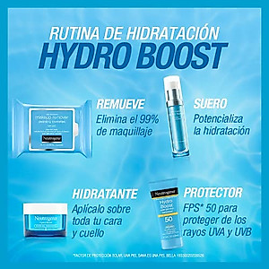 Neutrogena Hydro Boost Moisturizing Water Gel Sunscreen Lotion with Broad Spectrum SPF 50, Water-Resistant & Non-Greasy Hydrating Sunscreen Lotion, Oil-Free, 3 fl. oz (Pack of 3)