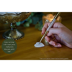 Wedding Guest Book Alternatives | Drop Top Frame 85 hearts | Large photo insert | Unique guestbook alternatives baby shower | guest book alternatives birthday party | retirement | funeral guest book