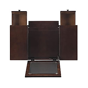 Linon Angela Walnut Vanity Set,30" x 36" x 18"