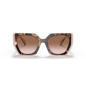 Prada PR 15WS Women's Sunglasses Tortoise Caramel/Powder/Brown Gradient 54