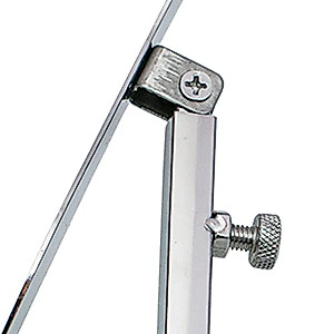 DZLOHAS Shoe Display Stand Silver, Risers Stand Countertop Adjustable Shoe Rack Retail Supplies Stainless Steel Shoe Display, 2 Sets of Shoe Rack