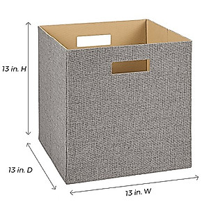 ClosetMaid 7116 Decorative Fabric Storage Bin, Gray