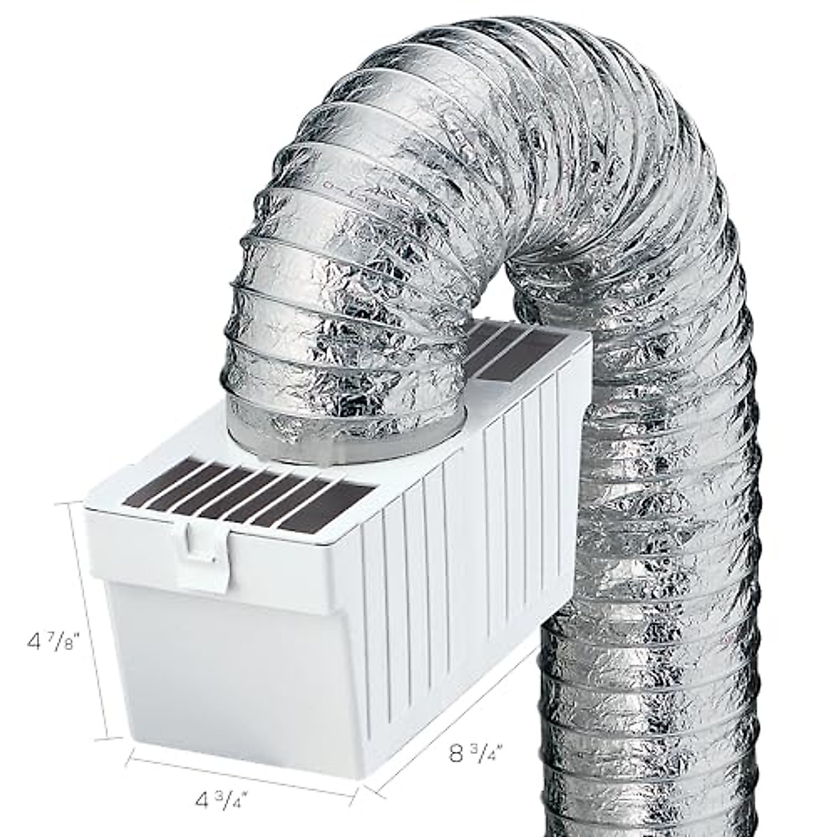 Deflecto LTF Dryer Lint Trap Kit Supurr-Flex Flexible Metallic Duct, Pack of 1, Silver