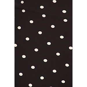 Leggings Depot Women's Wide Leg Palazzo Pants for Casual, Work, Lounge-R885 (Polka Dots, Medium)