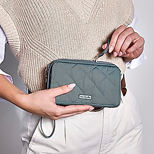 Vera Bradley Women's Performance Twill All in One Crossbody Purse With RFID Protection, Paris Plaid, One Size