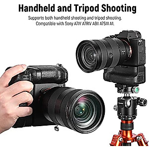 NEEWER Vertical Battery Grip with 2.4G 131ft/40m LCD Remote Control, Replacement for VG-C4EM, Works with NP-FZ100 Battery, Compatible with Sony A7R V A7R IV A9 II A7 IV A7S III A1 Cameras BG A7IV