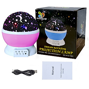 Star Projector for Kids Age 2-12, Pink Projector Night Light for Room Ceiling - Girls Toys Age 3 4 5 6 7 8 9 10 Year Old Girl Christmas Birthday Gifts