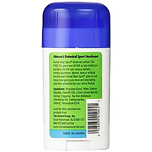 Herbal Clear Sport Deodorant Stick 1.80 Ounces
