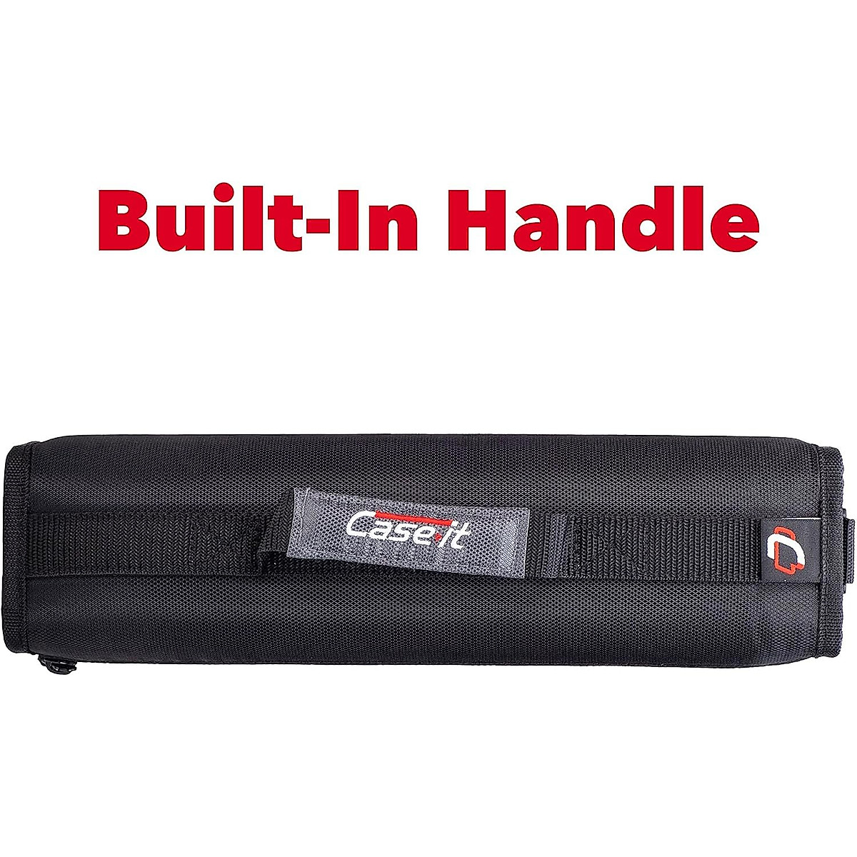 Case-It The Classic Zipper Binder - 2 Inch O-Rings - Multiple Pockets - 350 Sheet Capacity - Comes with Shoulder Strap - Midnight Blue D-251