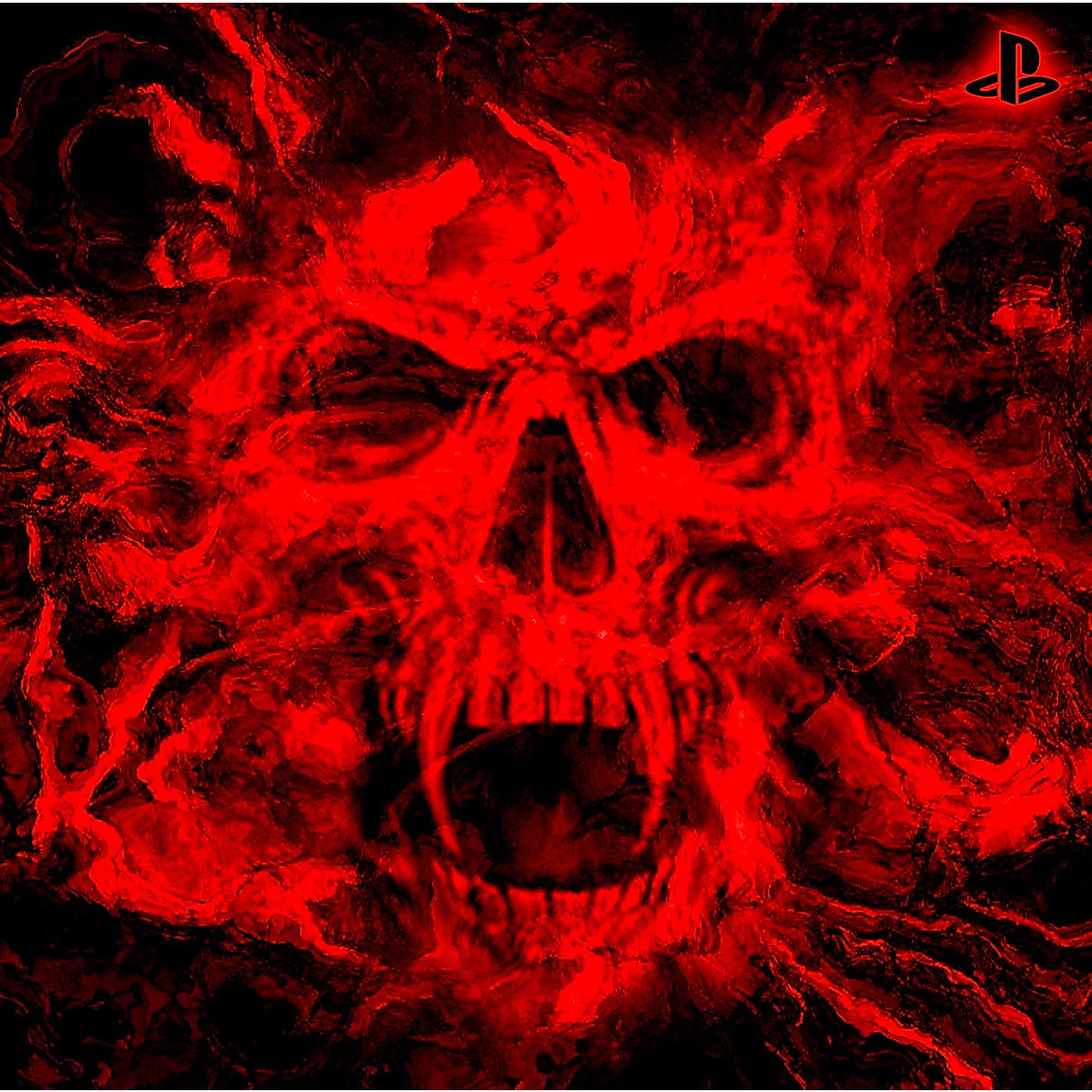 Skin Ps4 Slim - Skull Flames RED - Limited Edition Decal Cover ADESIVA Playstation 4 Slim Sony Bundle