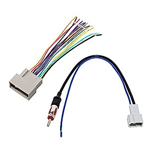 RED WOLF Car Stereo Wire Harness Radio Antenna Adapter Connector Plug Compatible with Honda Civic Accord Fit CRV 2009-2020 Aftermarket Stereo Wiring Plug
