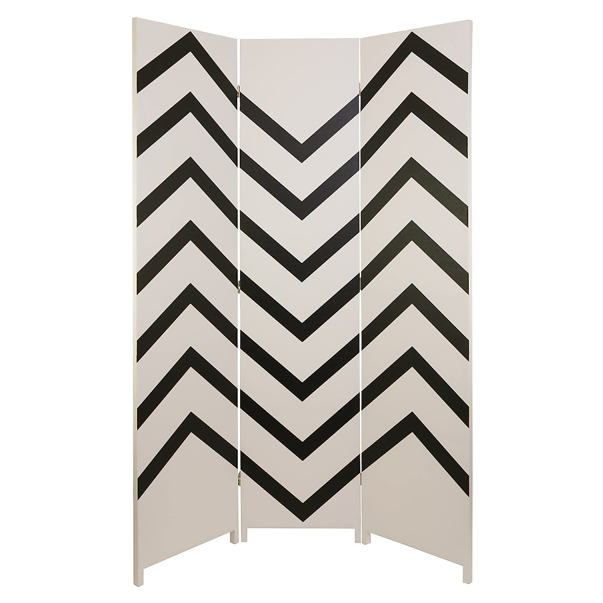 Kiera Grace Danielsson 3-Panel Decorative Room Divider/Freestanding Wood Folding- 47" Lx71 Hx1 W, White- Perfect Partition Room Divider for Home，Office，Studio and Bedroom Separator