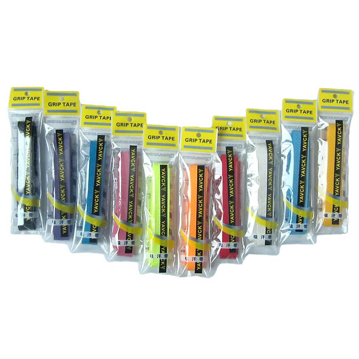 Gullor Racket Grip Anti Slip Perforated Super Absorbent Tennis Overgrip Badminton Overgrip - 5PCS(Color May Vary)