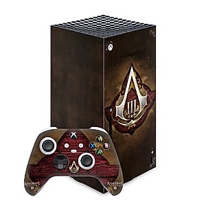 Head Case Designs Officially Licensed Assassin's Creed Freedom Edition III Graphics Vinyl Sticker Gaming Skin Decal Cover Compatible with Xbox Series X Console and Controller Bundle