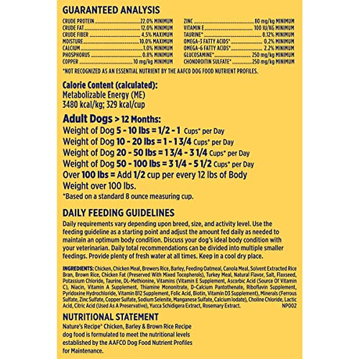 Nature′s Recipe Chicken, Barley & Brown Rice Recipe Dry Dog Food, 24 lb. Bag