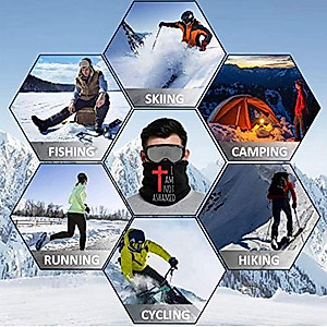 I Am Not Ashamed Big Red Cross Christian Unisex Bandanas Mouth Mask Face Masks Cover Neck Warmer For Dust Wind Sun Uv