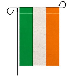 EDDERT Happy St Patrick's Day Garden Flag 12 x 18 Inch Burlap Yard Flag Double Sided Shamrocks Spring Holiday Decoration Small Flag