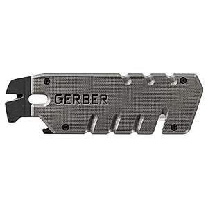 Gerber Gear Prybrid Utility Knife with Pry Bar - Multi-Tool Pocket Razor Knife with Retractable Knife Blade & EAB Lite Pocket Knife with Money Clip - 1.5" Blade Length Folding EDC Knife