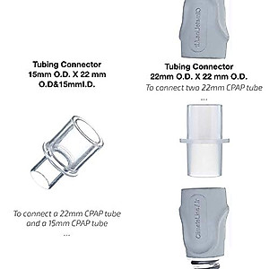 Rescare Hose Connectors & Tubing Adapters 4 Pack - 15mm and 22mm Tubing Diameters Connector