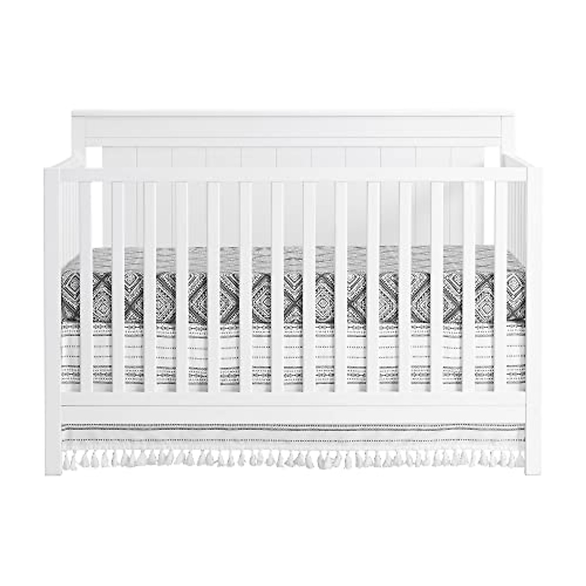 Oxford Baby Lazio 4-in-1 Convertible Crib, Snow White, GreenGuard Gold Certified