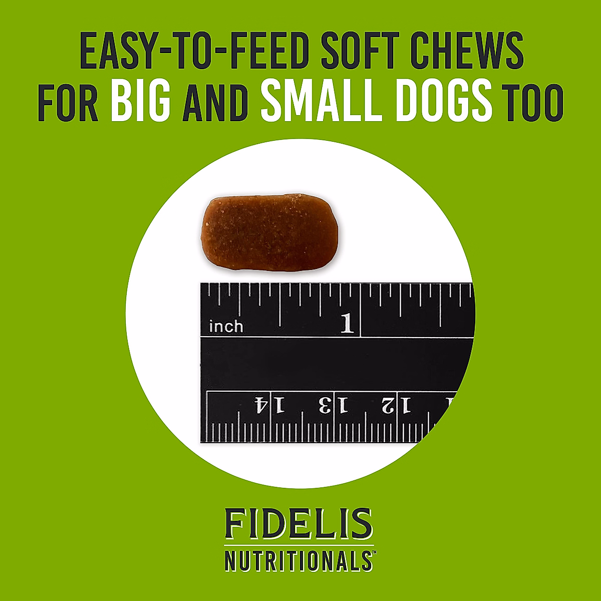 FIDELIS Probiotic Plus+ Pet Probiotics for Dogs, Digestive Gut Health, Yeast, Itchy Skin/Ears, Paw Licking, Safe Dog Treat Supplement for Pets, Adult, Big & Small, Made in USA, Duck Flavor, 120 Chews