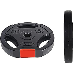 Signature Fitness 100LBS Vinyl Standard 1-Inch Plate Weight Plate for Strength Training and Weightlifting