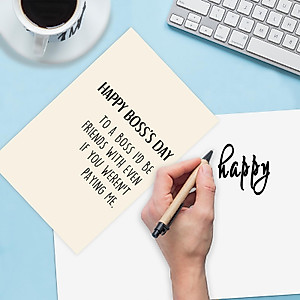 mmuue Funny Nacho Boss's Day Card for Women Men, Happy Boss Day Gifts for Him Her, Lovely Thank You Card from Employees Staff, Boss Appreciation Card for Boss Leader Employer