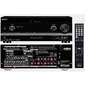 Sony HD Digital Cinematic Sound 770 Watts 7.1 Channel 3D A/V Receiver + Yamaha Custom Easy-to-Install Natural Sound in-Ceiling 3-Way 100 watts Speaker (Set of 4) with Dual Twee