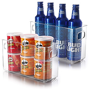 StorageBud Pantry Organization And Storage - Refrigerator Organizer Bins - Stackable Clear Fridge & Freezer Organizer - Great For Pantry, Storage, Fridge, Freezer