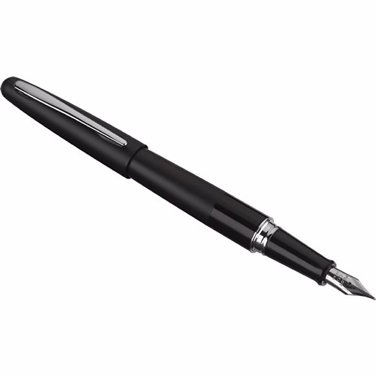 Pilot Metropolitan Collection Fountain Pen, Black Barrel, Classic Design, Medium Nib, Black Ink (91117)