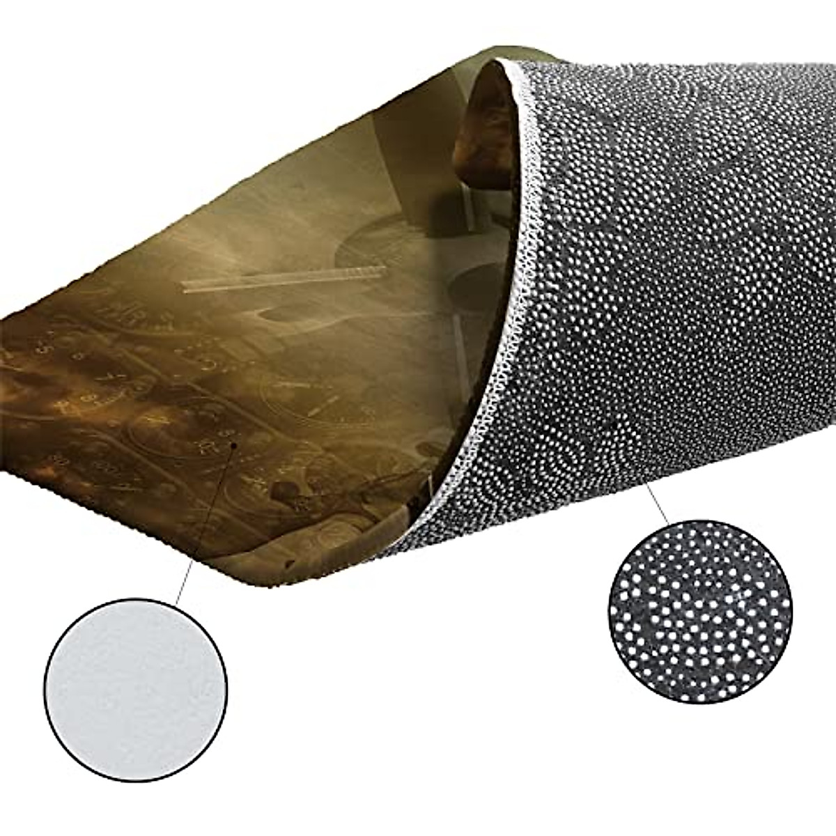 Area Rug, 4x6ft Fluffy Rugs for Living Room, Non-Slip Non-Shedding Shag Carpet for Bedroom Decor, Aircraft Battlefield Air War Area Rugs for Aesthetic Room Decor