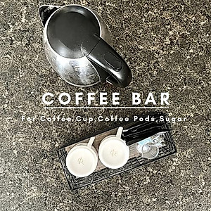 SHIN·YIK Metal Wire Storage Basket Bin 3 Set, for Toilet Paper, Coffee Pod cups, Mail, Letter, Towel, Shampoo, Toilet Tank Tray, Decor Box, Kitchen Bathroom basket for Counter Cabinet Laundry - Black