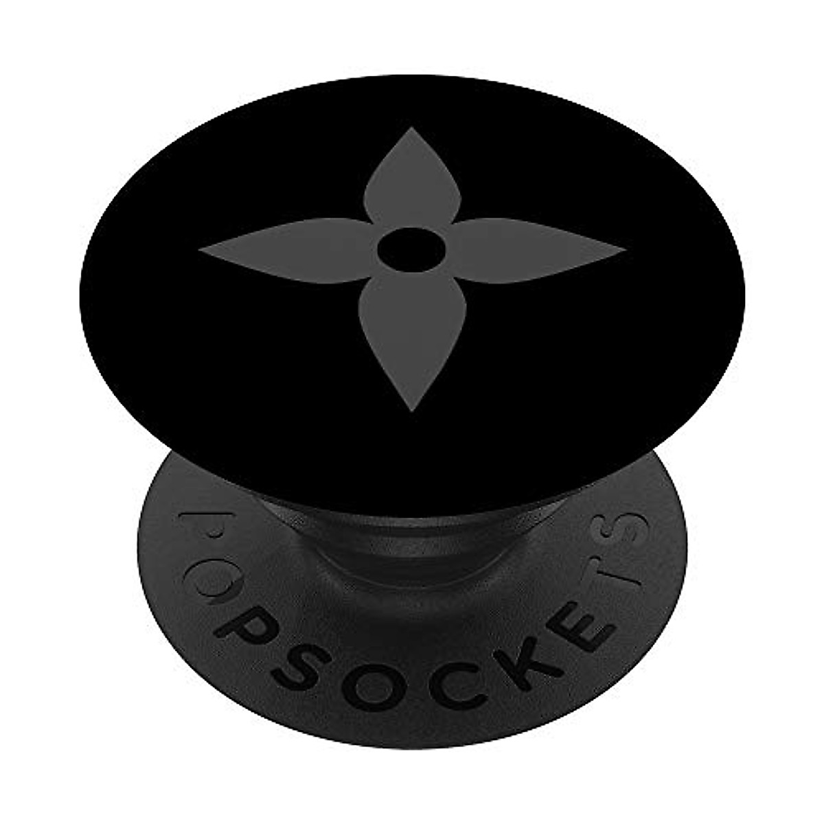 Black/Grey Star Flower Alternate Luxury Lux PopSockets Grip and Stand for Phones and Tablets