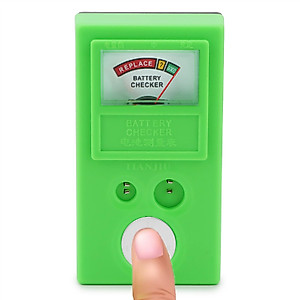 Rongon Button Cell Battery Tester Portable Button Battery Checker1.5v 3v Small Battery Tester Meter Tool for LR44 CR2032 CR2025 Button Cell