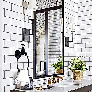 Funly mee Rustic Water Spigot Towel Ring, Industrial Faucet Wall Mounted Hand Towel Rack for Bathroom&Kitchen