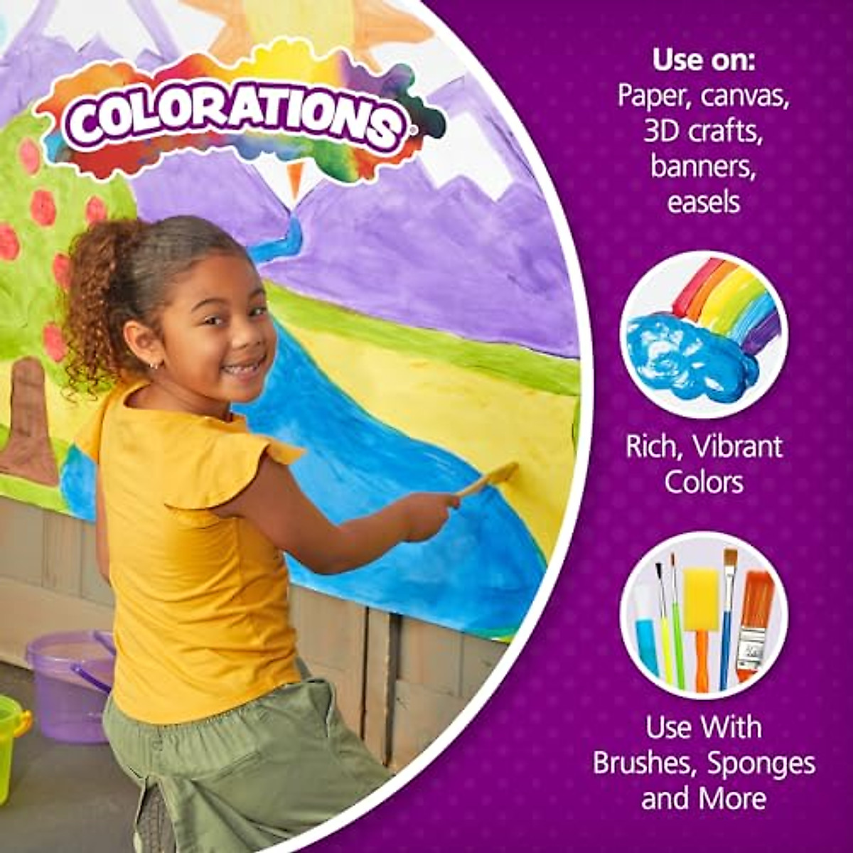 Colorations Tempera Paint, Magenta, Non Toxic, Vibrant, Bold, Kids Paint, Craft, Hobby, Fun, Art Supplies (Item # GSTMA), 1 Gallon