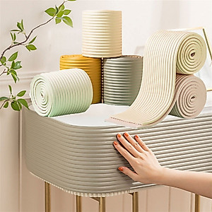 Safety Bumpers Covers for Furniture Fireplace Desk, Edge and Corner Guard Protector, Table Corner Protectors Guards, Pre-Tapep Adhesive Kids Safety Edge Protector Strip (Color : Coffee, Size : (L) 2m