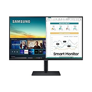 SAMSUNG M5 Series 32-Inch FHD 1080p Smart Monitor & Streaming TV (Tuner-Free), Netflix, HBO, Prime Video, & More, Apple Airplay, Height Adjustable Stand, Built-in Speakers (LS32AM502HNXZA)