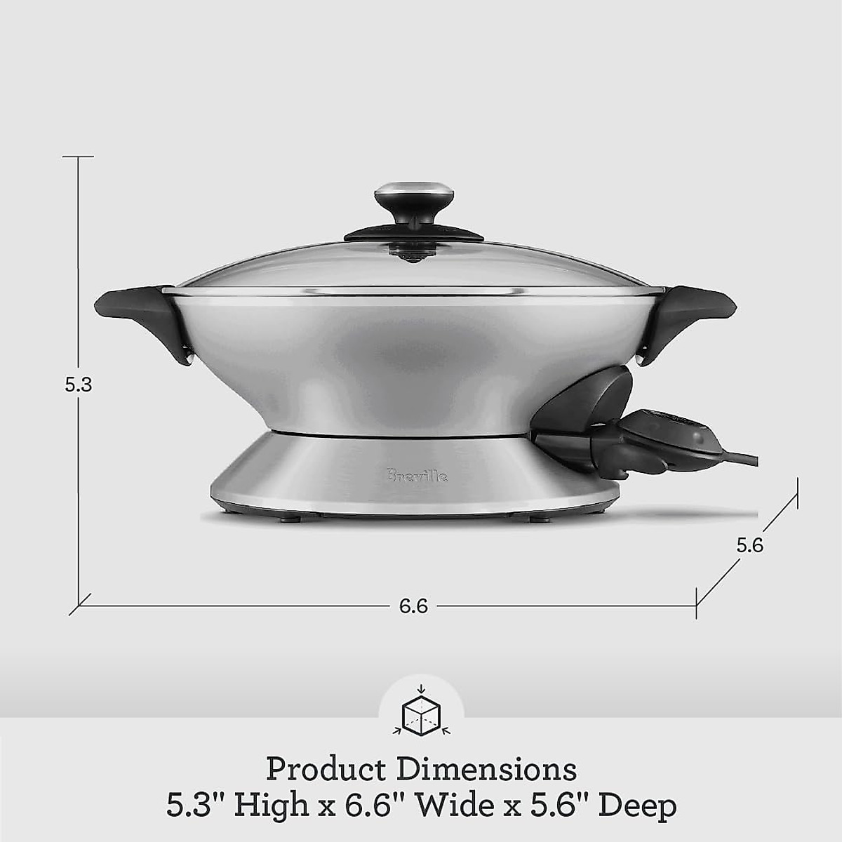 Breville BEW600XL Hot Wok, Brushed Stainless Steel