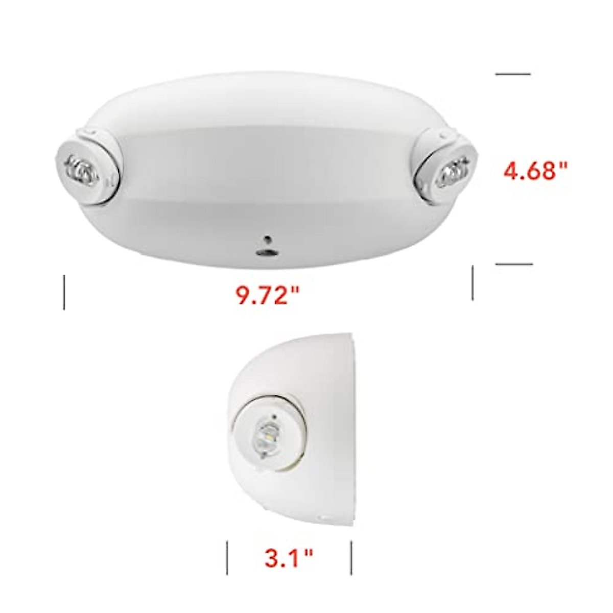 Lithonia Lighting ELM2L M12 Quantum LED Emergency Light, Manual Testing, 220 Lumens, White