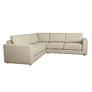 Abbyson Living Elliot Sofa - Transitional Design, Fabric, Stain Resistant, Sand